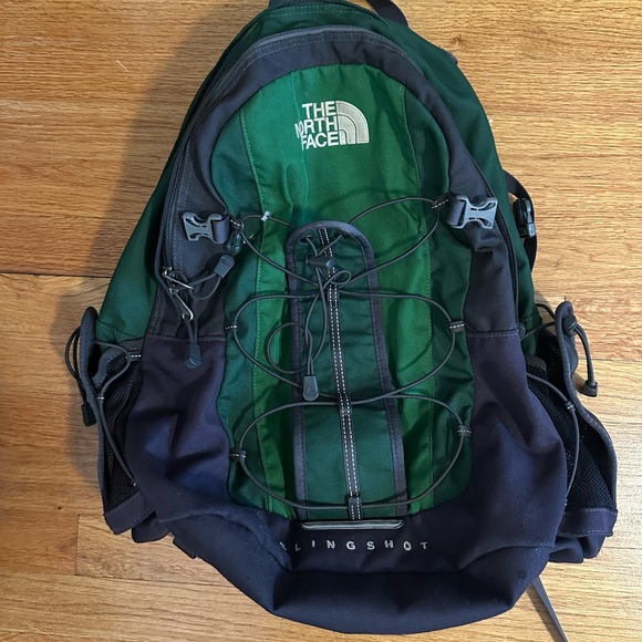 The North Face | Bags | The North Face Green And Black Outdoor Backpack ...